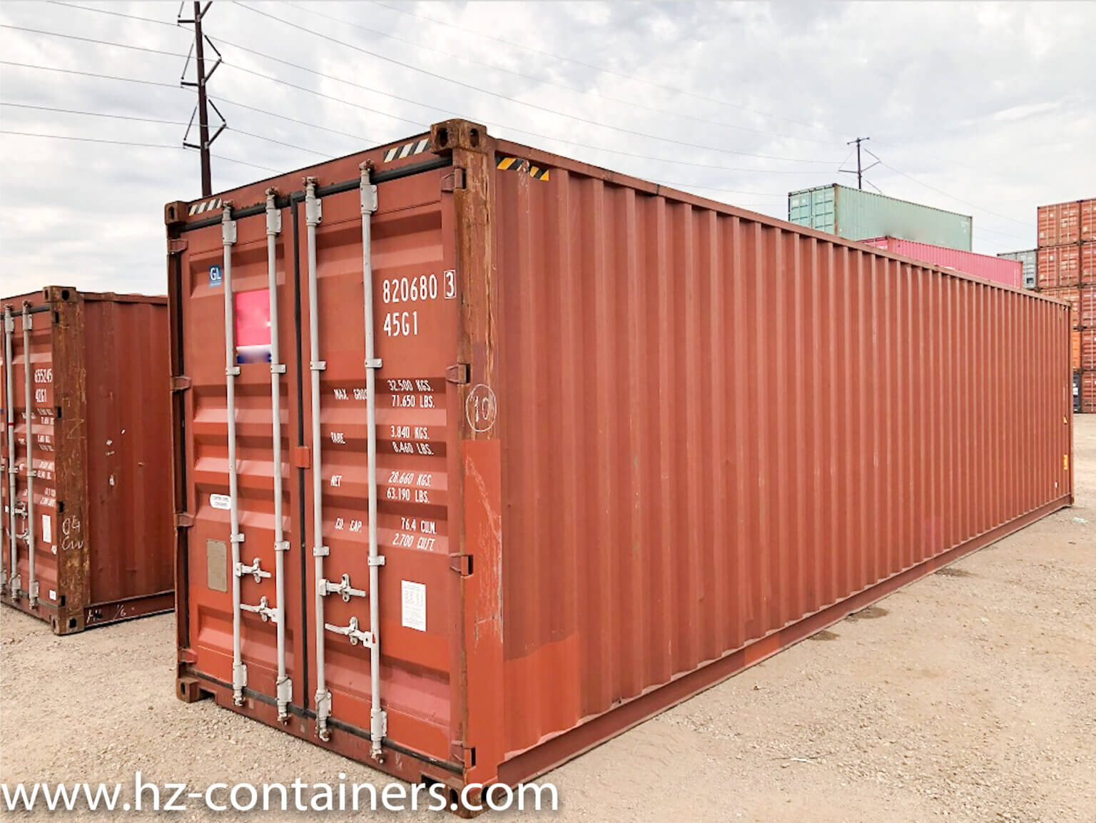 40’HC Shipping Container CIC Quality – Used, 820 680-3 - HZ CONTAINERS.com