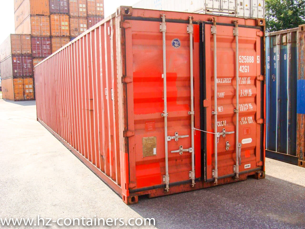 40' Used Shipping Container CW, 525 688-5 - HZ CONTAINERS.com
