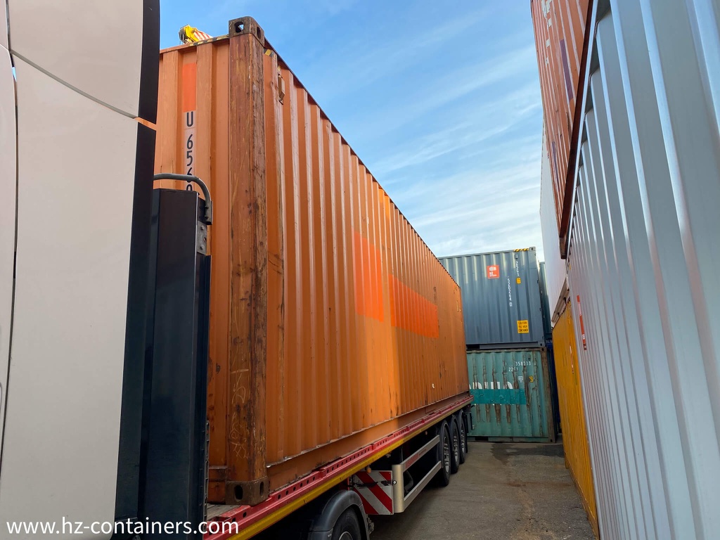 40’HCPW shipping container - CW – FREE DELIVERY! - HZ CONTAINERS.com