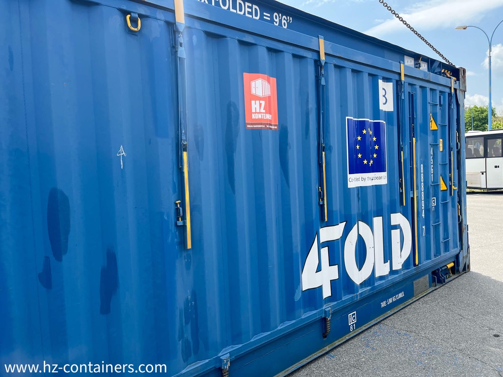 40'HC - 4 FOLD shipping container - CW – FREE DELIVERY! - HZ CONTAINERS.com