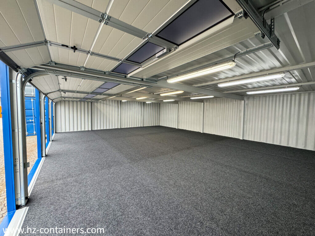 GARAGE FROM A SHIPPING CONTAINER - HZ CONTAINERS.com