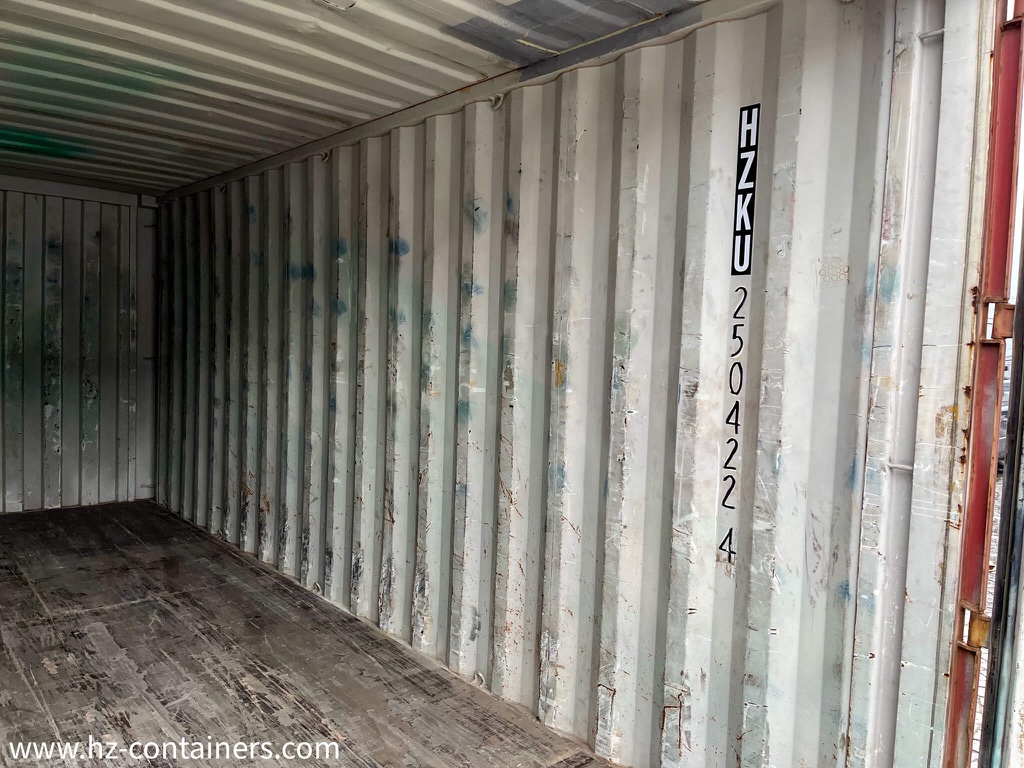 20’ shipping container - AS IS 2 HZKU 250 422-4 - HZ CONTAINERS.com ...