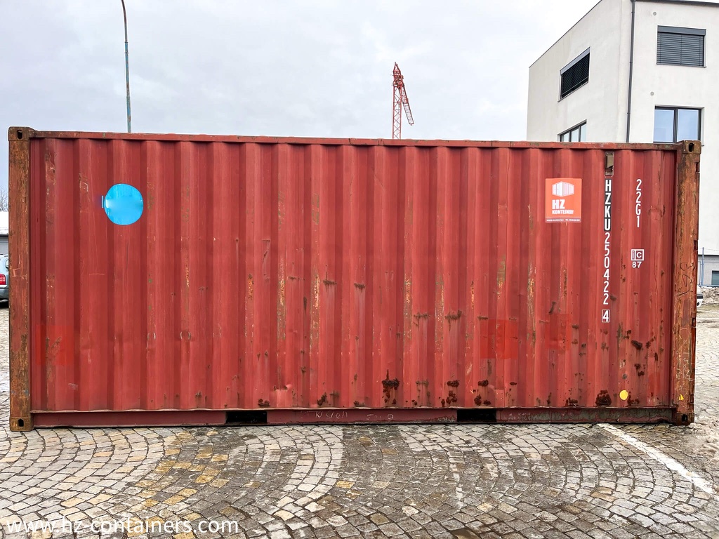 20’ shipping container - AS IS 2 HZKU 250 422-4 - HZ CONTAINERS.com ...