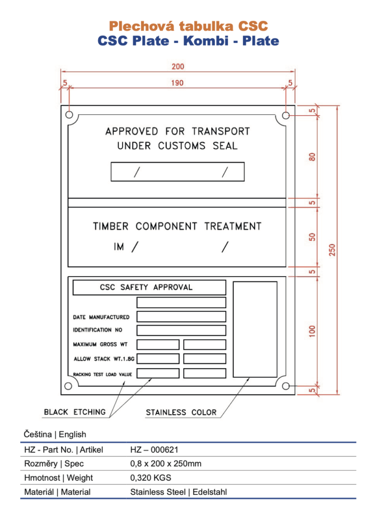 Container identification - HZ CONTAINERS.com