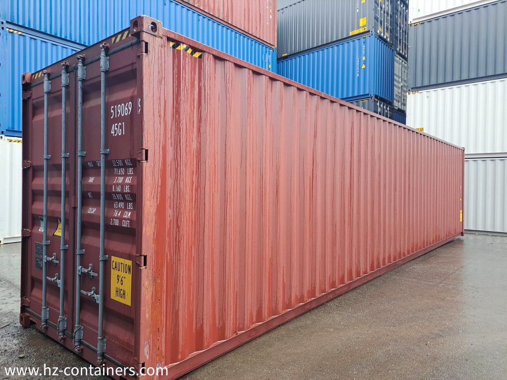 One way container 40' HC, without transport, 519 069-9 - HZ CONTAINERS ...
