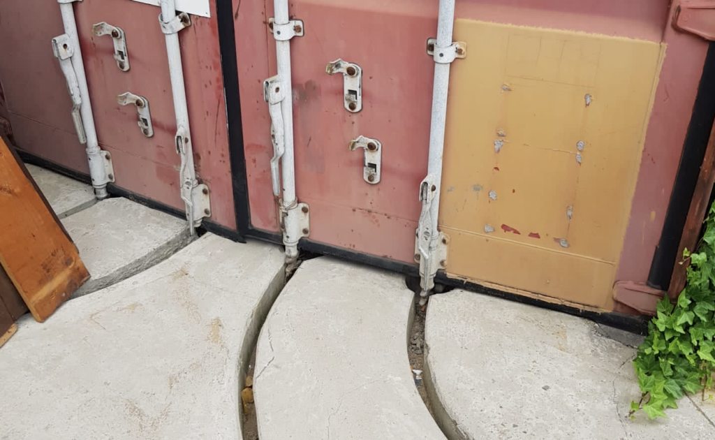 Sinking a shipping container into the ground - HZ CONTAINERS.com