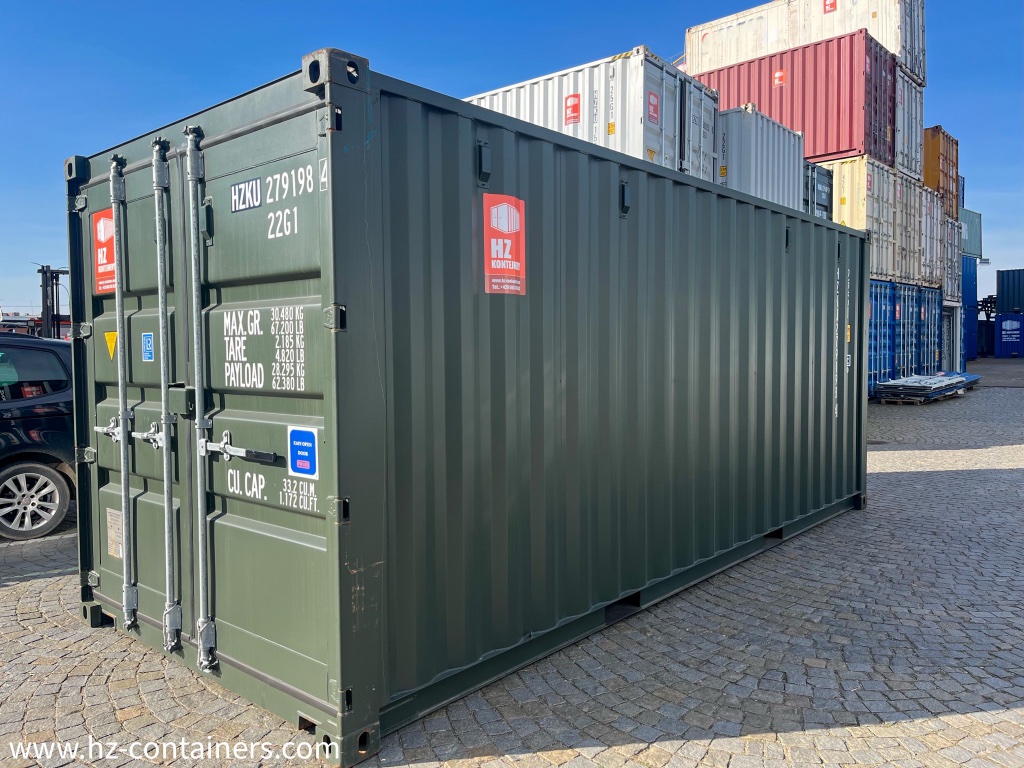 바다 컨테이너 20 피트 RAL 6007, HZKU 279 198-4 - HZ CONTAINERS.com – HZ ...