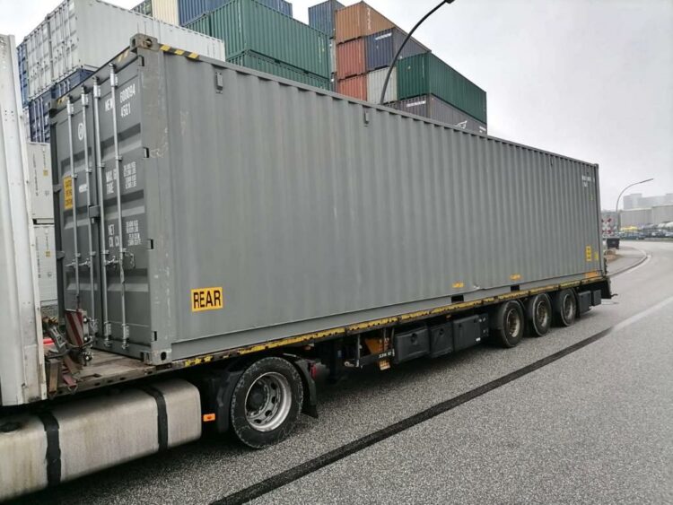 Transportation of shipping containers by truck - HZ CONTAINERS.com