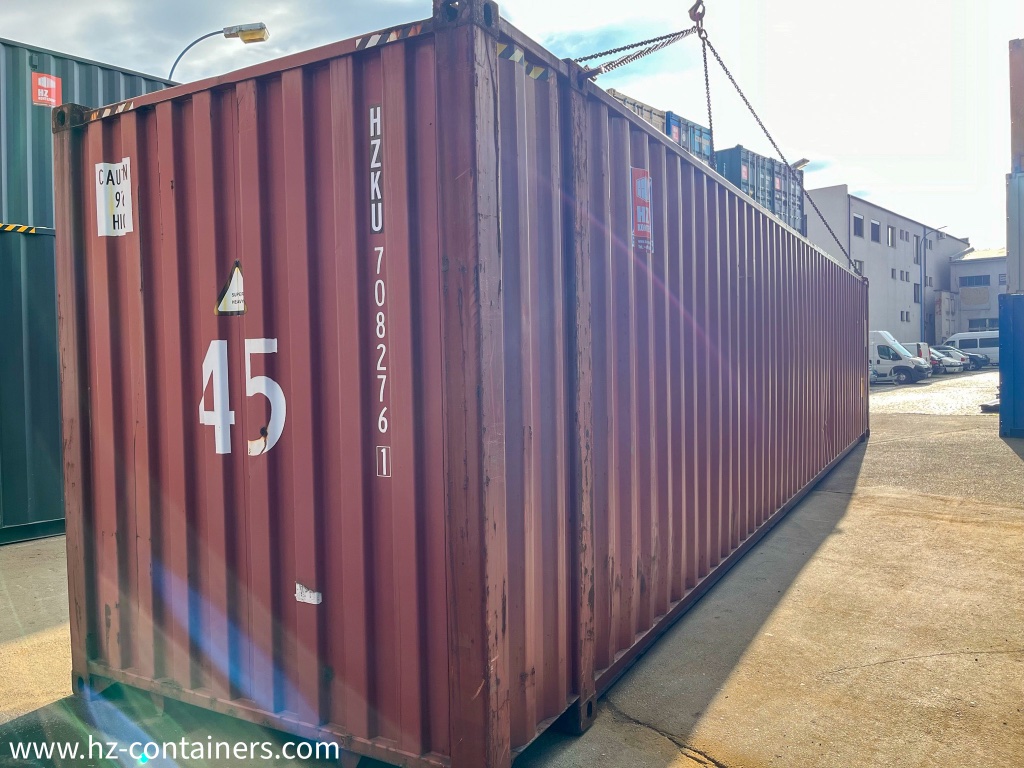 Oversized container 45' high cube cargo container, HZKU 708 276-1 - HZ ...