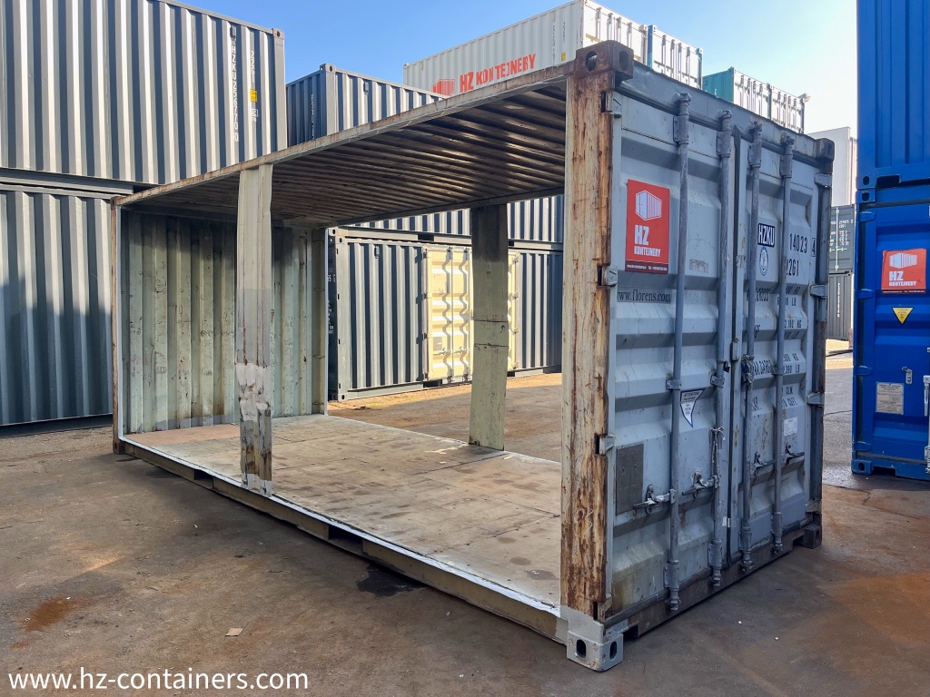 Shipping container 20' with partition AS IS 10, 414 023-4 - HZ ...