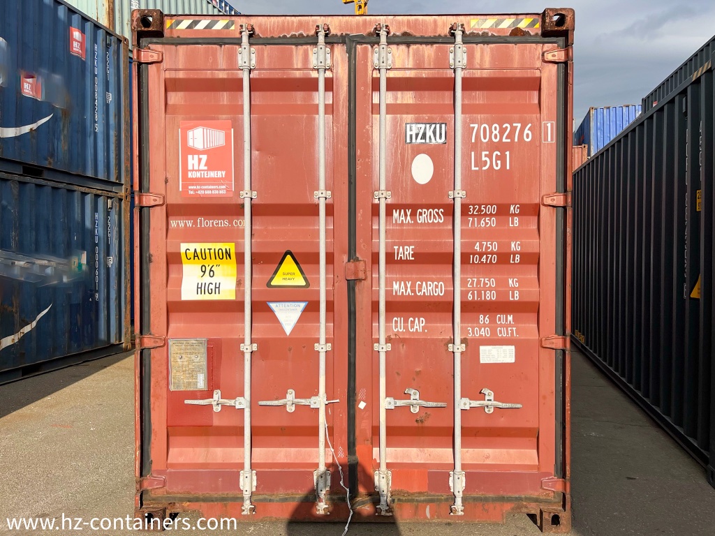 Oversized container 45' high cube cargo container, HZKU 708 276-1 - HZ ...