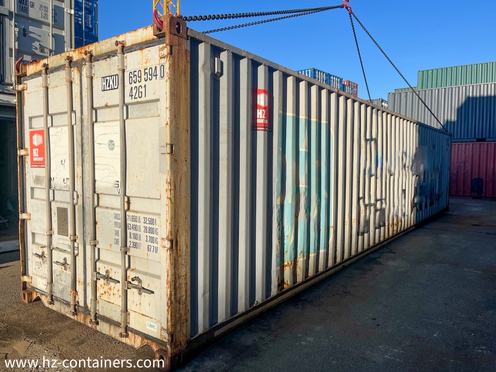 Decommissioned shipping container 40 ft Brno, HZKU 659 594-0 - HZ ...