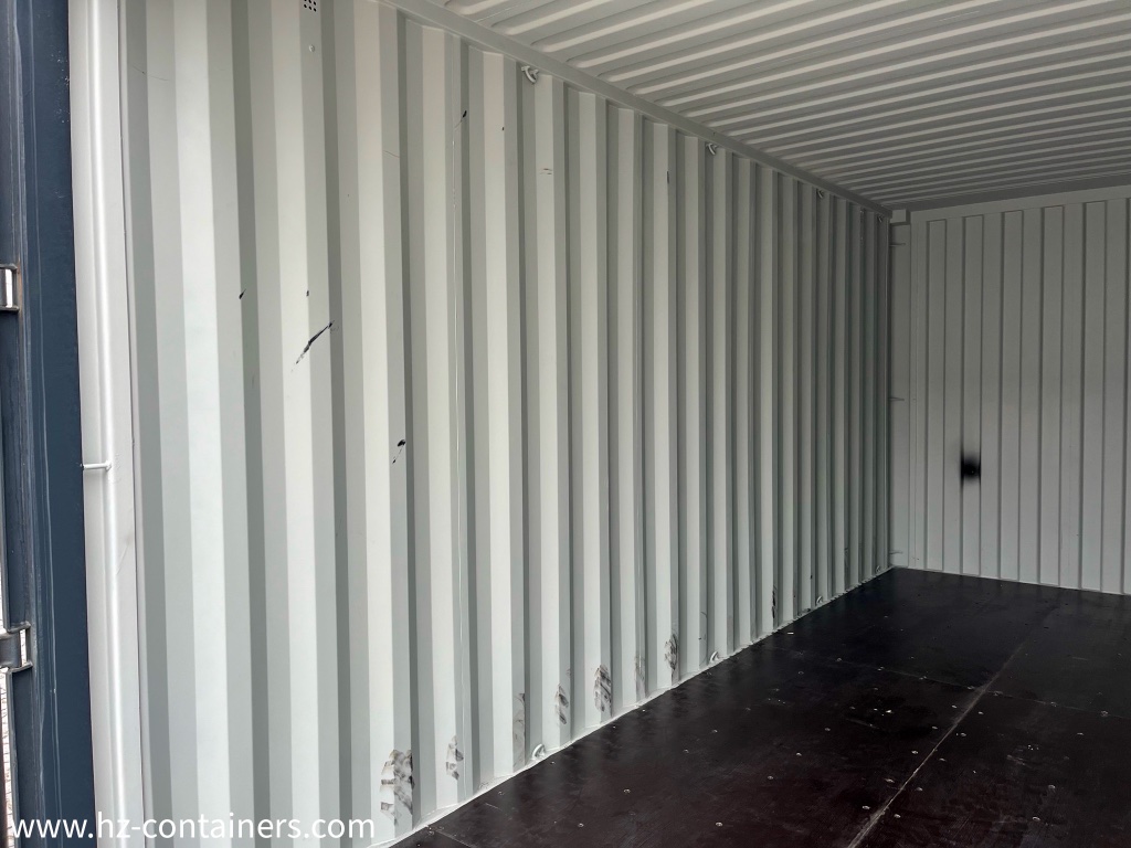 Grey sea container 20 feet high cube (6 m), HZKU 350 212-9 - HZ ...