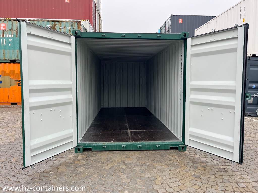 Contentor verde de 20 pés ideal para caça, HZKU 258 050-7 - HZ ...