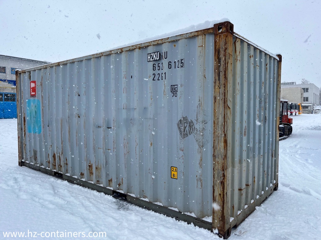 Decommissioned 6 metre sea container (20 feet) AS IS 5, HZKU 652 612-5 ...