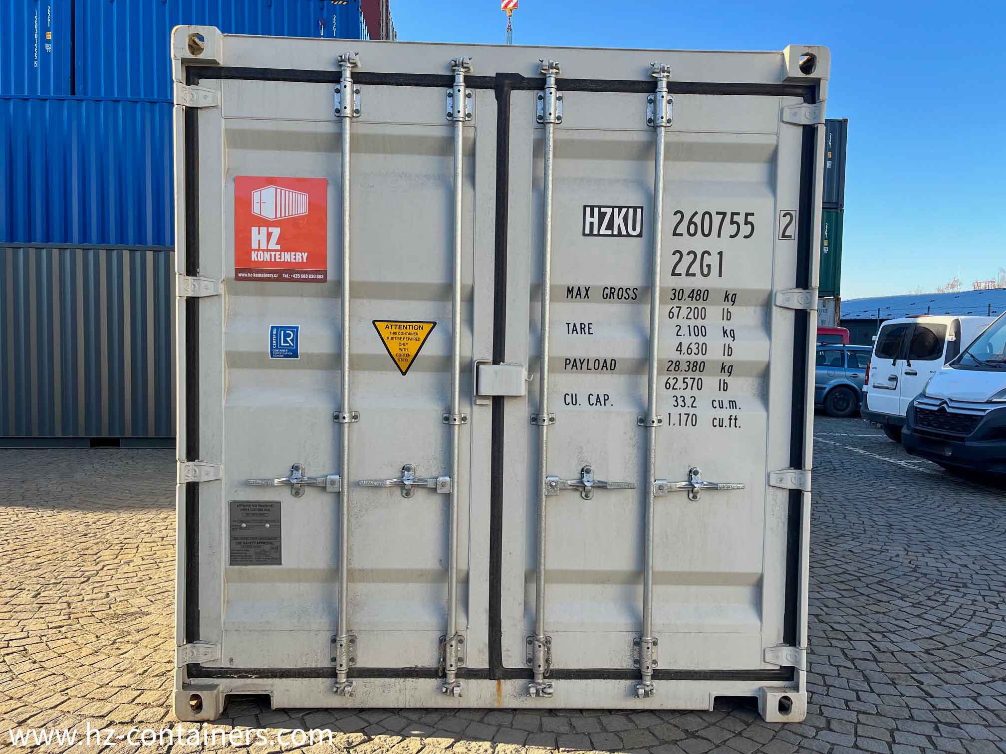 Marine container 20' IICL6 Kraluv Dvur, HZKU 260 755-2 - HZ CONTAINERS.com