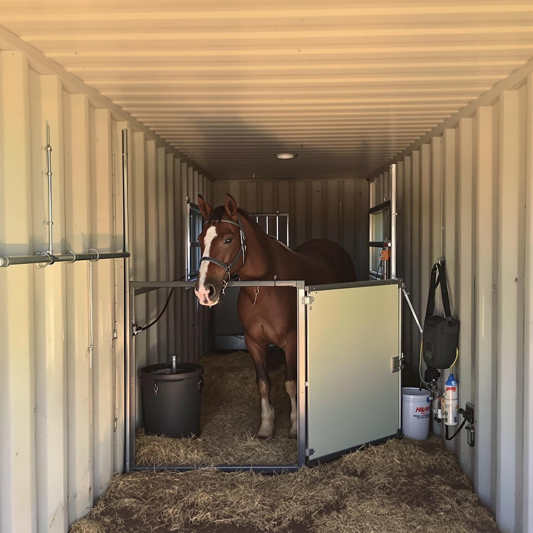 Container - use as a stable for horses - HZ CONTAINERS.com