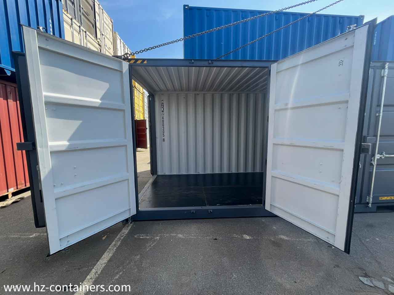 40'HC Container inkl. Seitenöffnung - 4x Containertür mit CSC, HZKU 400 ...