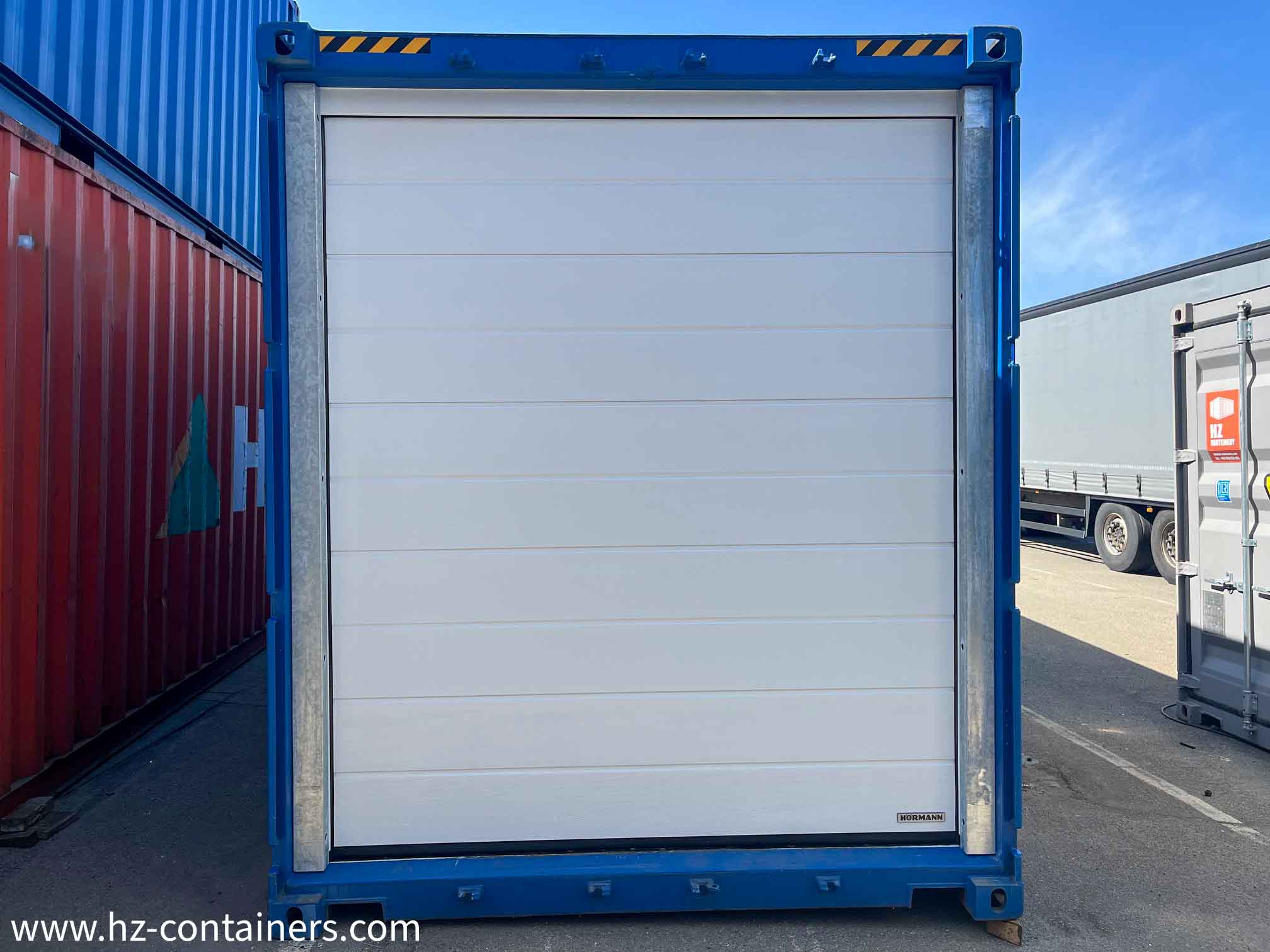 Cửa phân đoạn có truyền động điện cho container HC - HZ CONTAINERS.com ...