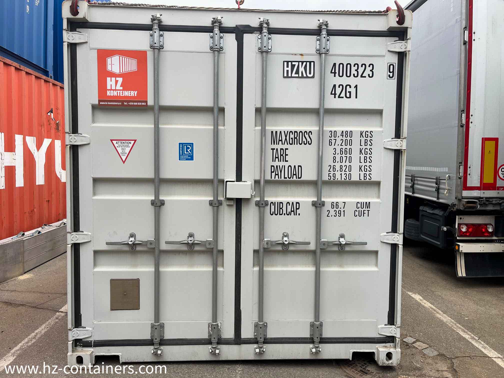 40’ multi-way shipping container IICL, HZKU 400 323-9 - HZ CONTAINERS ...
