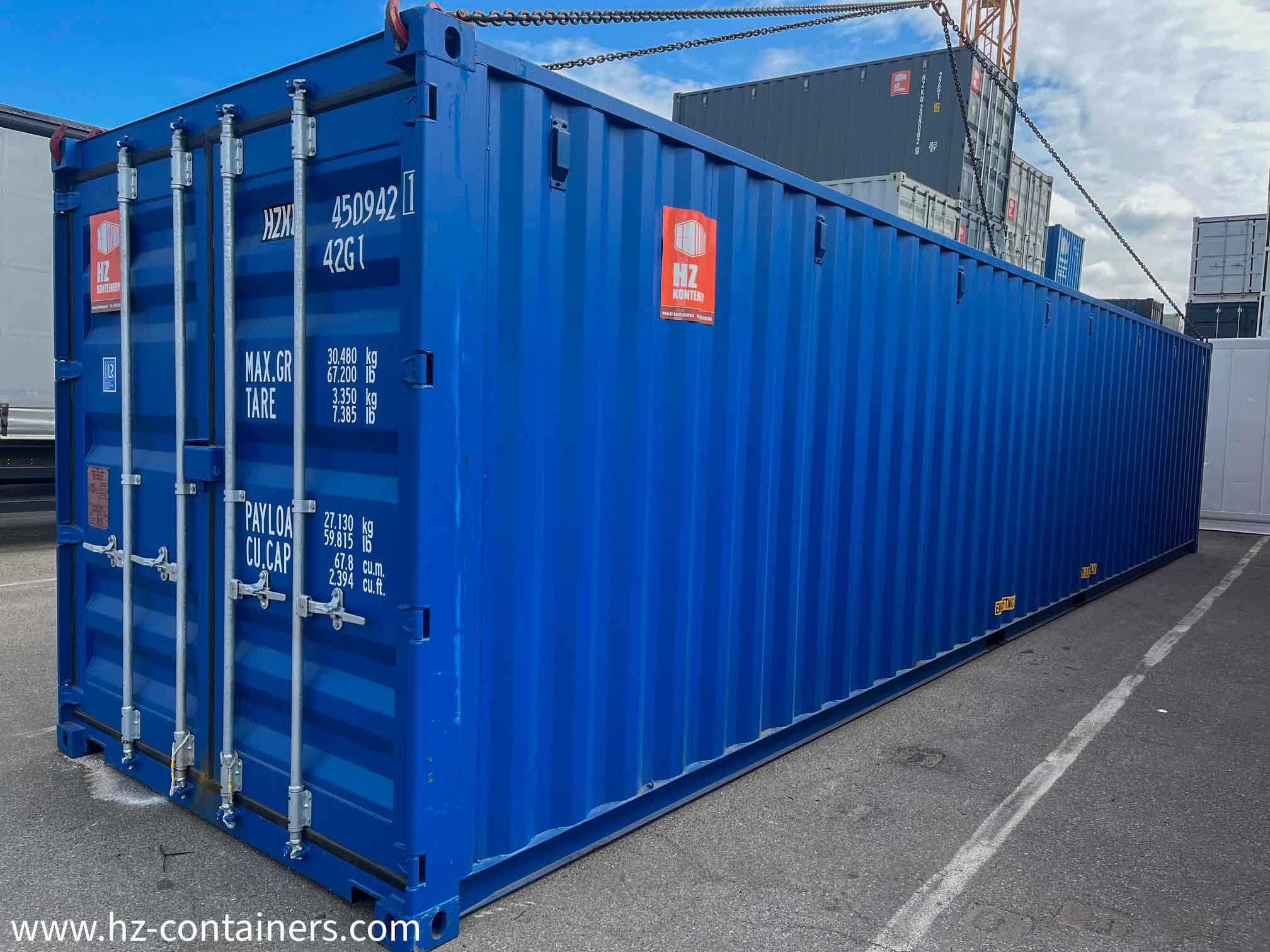 12m shipping container after one trip 40′ IICL6, HZKU 450 942-1 - HZ ...