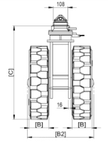 Rodas de carga todo-o-terreno para alugar – Capacidade de carga até ...