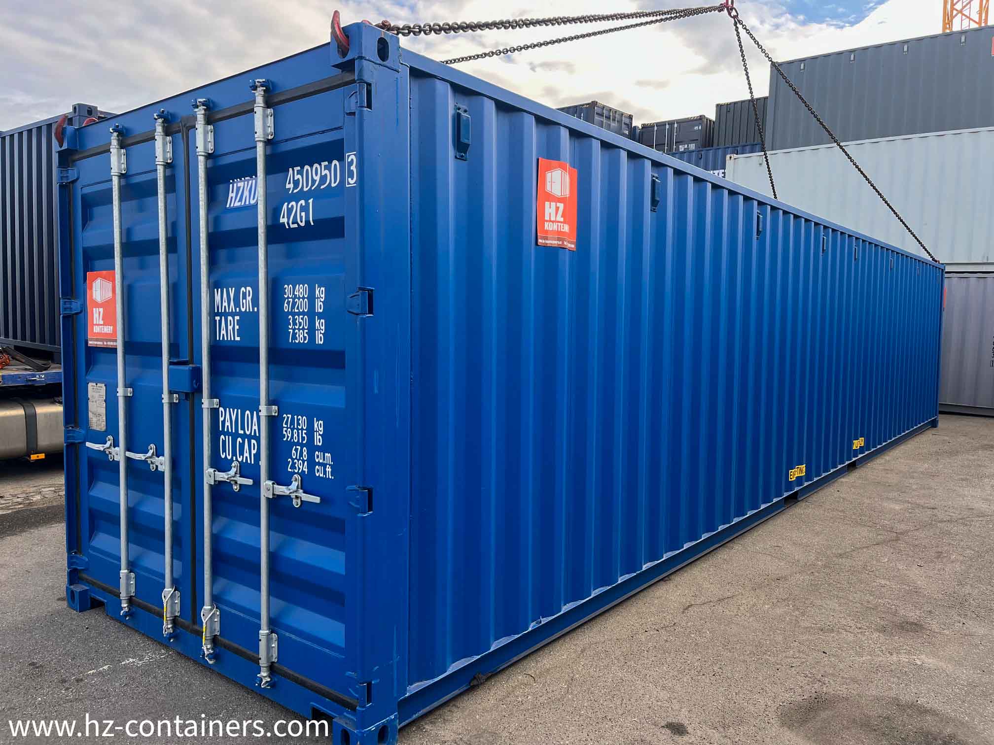 40-foot shipping container one way, HZKU 450 950-3 - HZ CONTAINERS.com ...