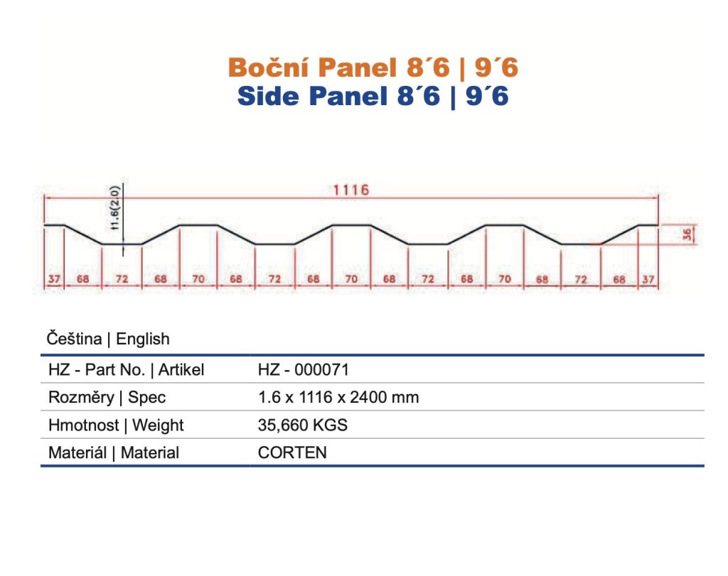 Side Panel (Sheet Metal) for Shipping Container - HZ CONTAINERS.com