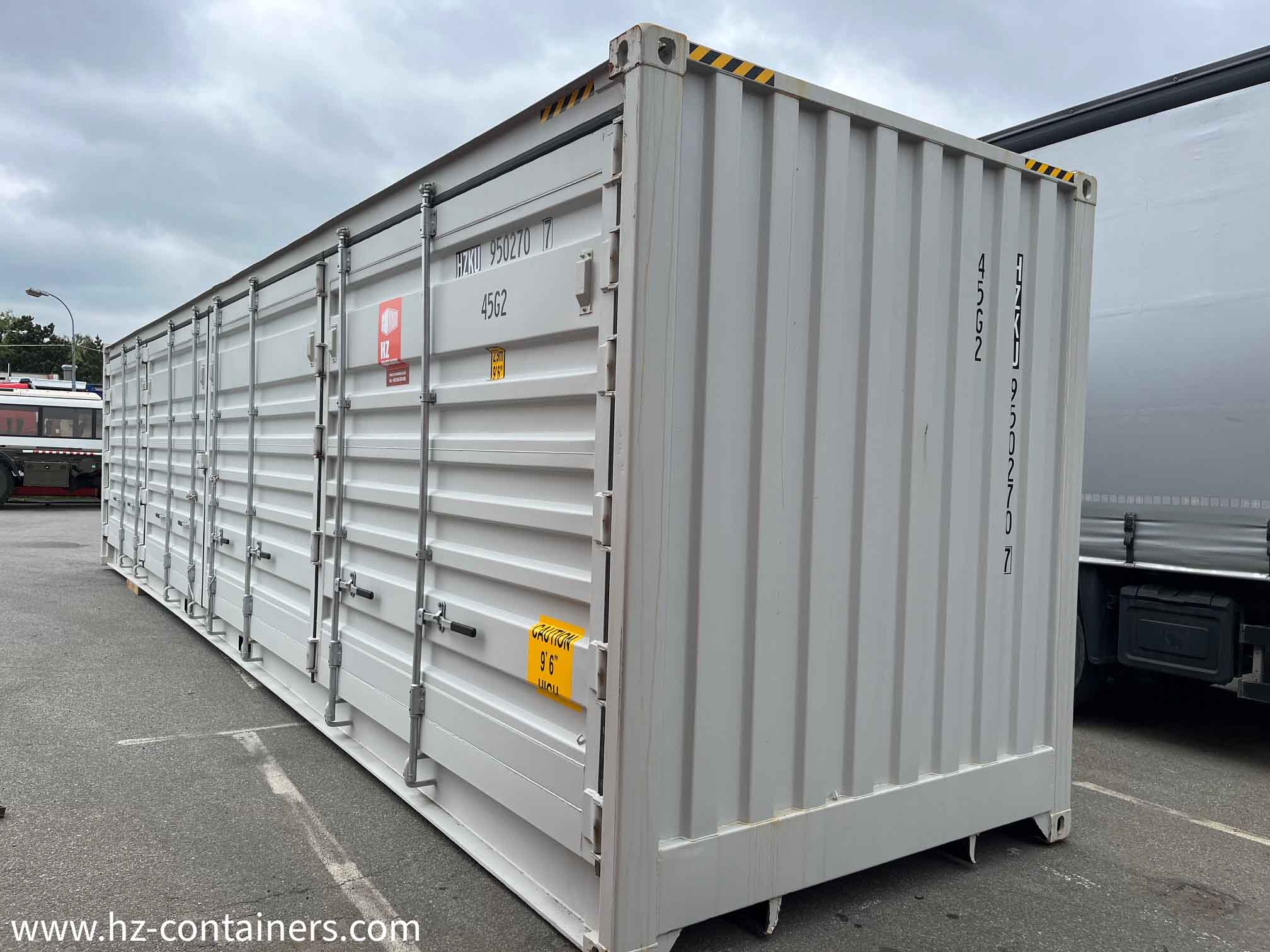 Contenedor marítimo de 40’HC Open Side IICL6, HZKU 950 270-7 - HZ ...