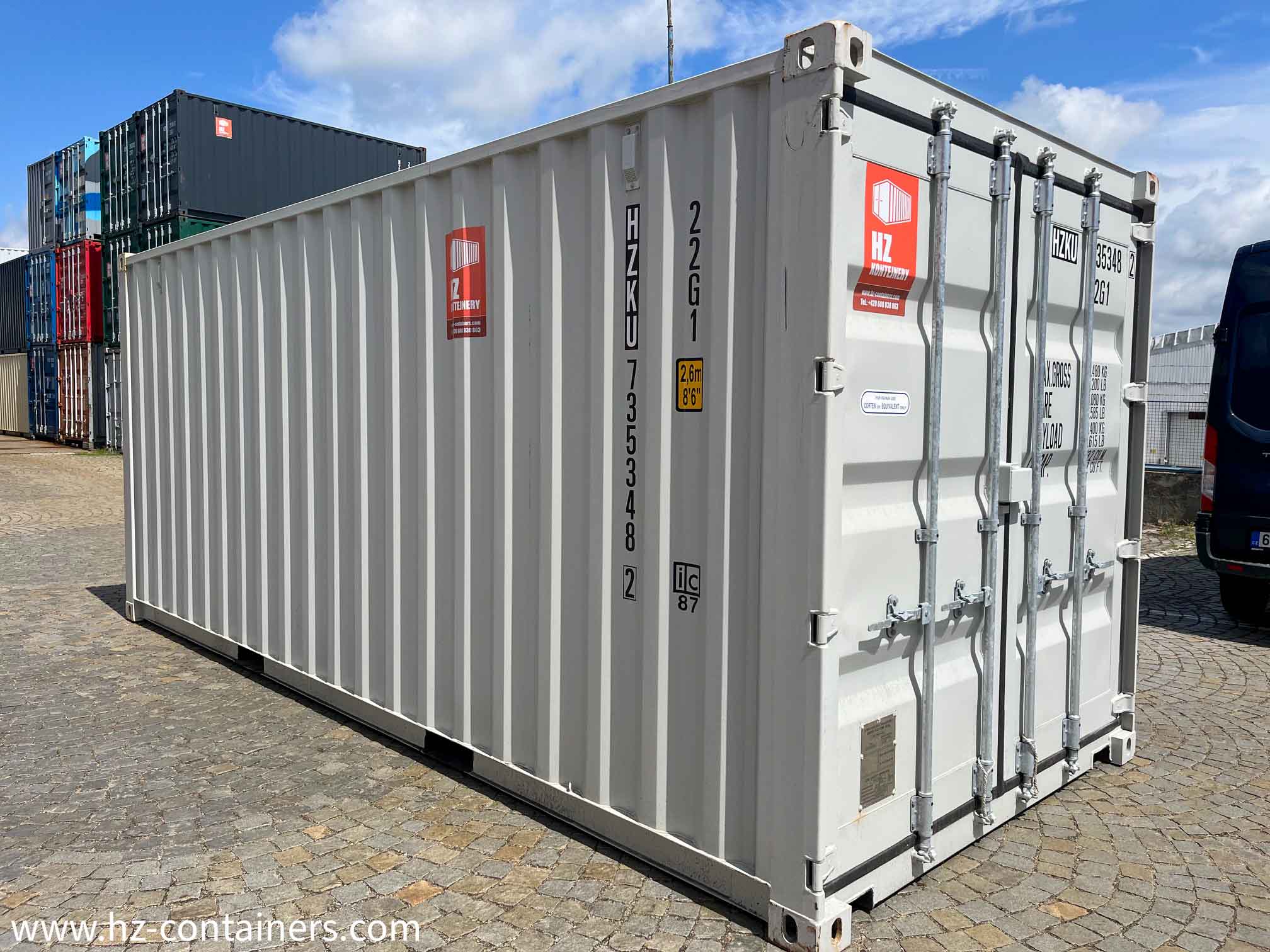 Container 6 m Màu Xám Nhạt Brno IICL6, HZKU 735 348-2 - HZ CONTAINERS ...