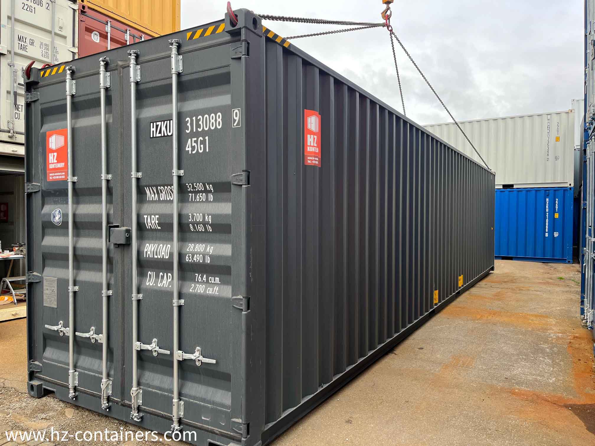 Large 40-foot High Cube Shipping Container Havířov, HZKU 313 088-9 - HZ ...
