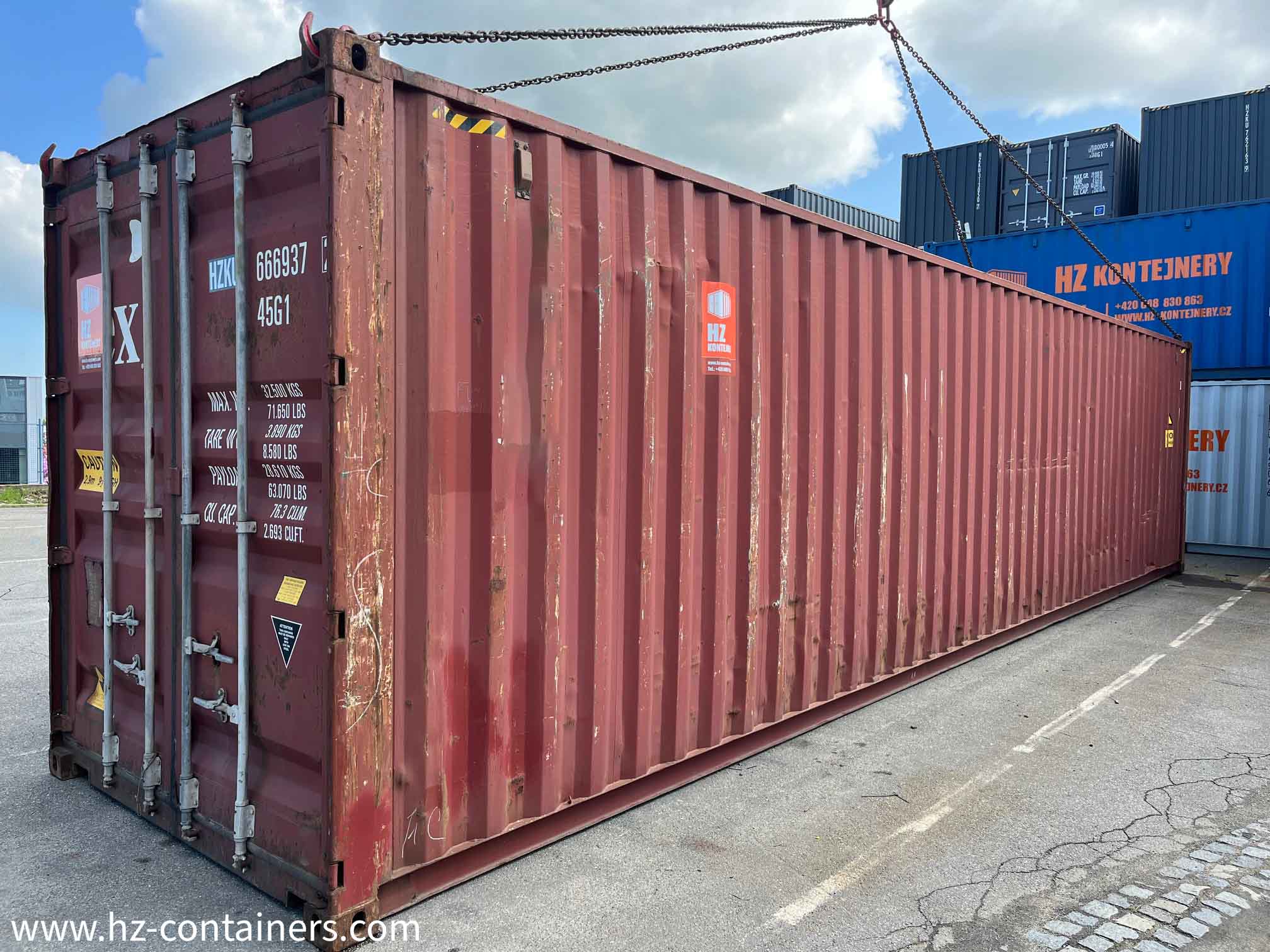40’HC Used Shipping Container – Cargo Worthy Quality, HZKU 666 973-2 ...