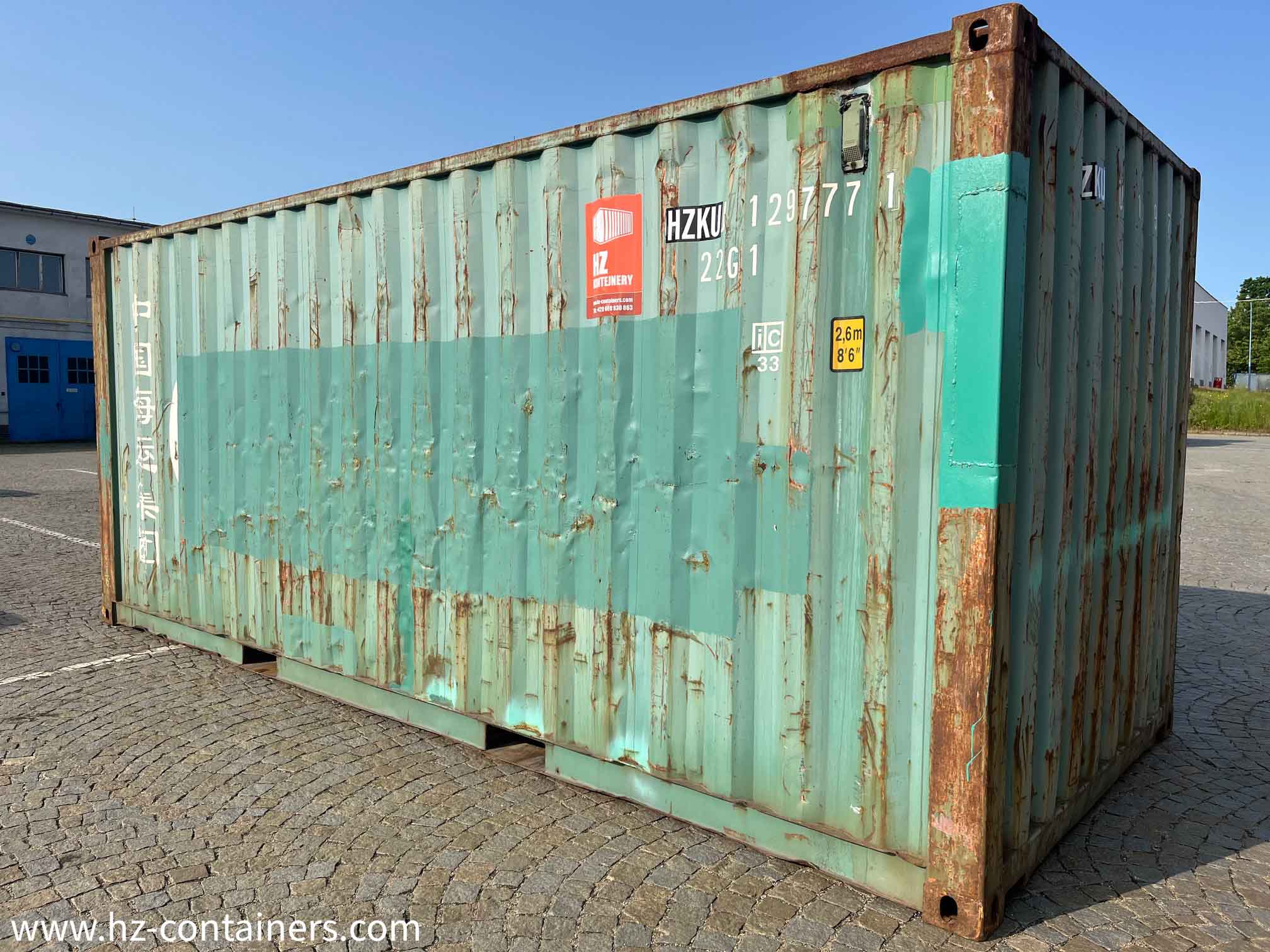 Decommissioned container 6 m Kutná Hora, HZKU 129 777-1 - HZ CONTAINERS ...