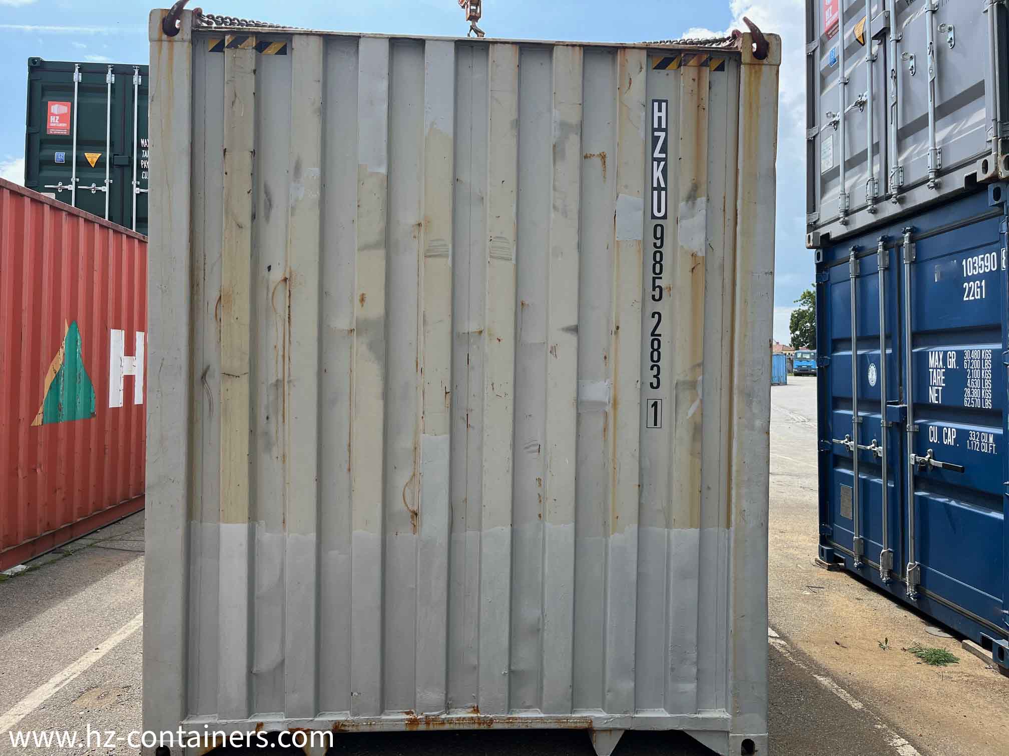 Container Marittimo Usato da 12m 40’HC CW, HZKU 985 283-1 - HZ CONTAINERS.com