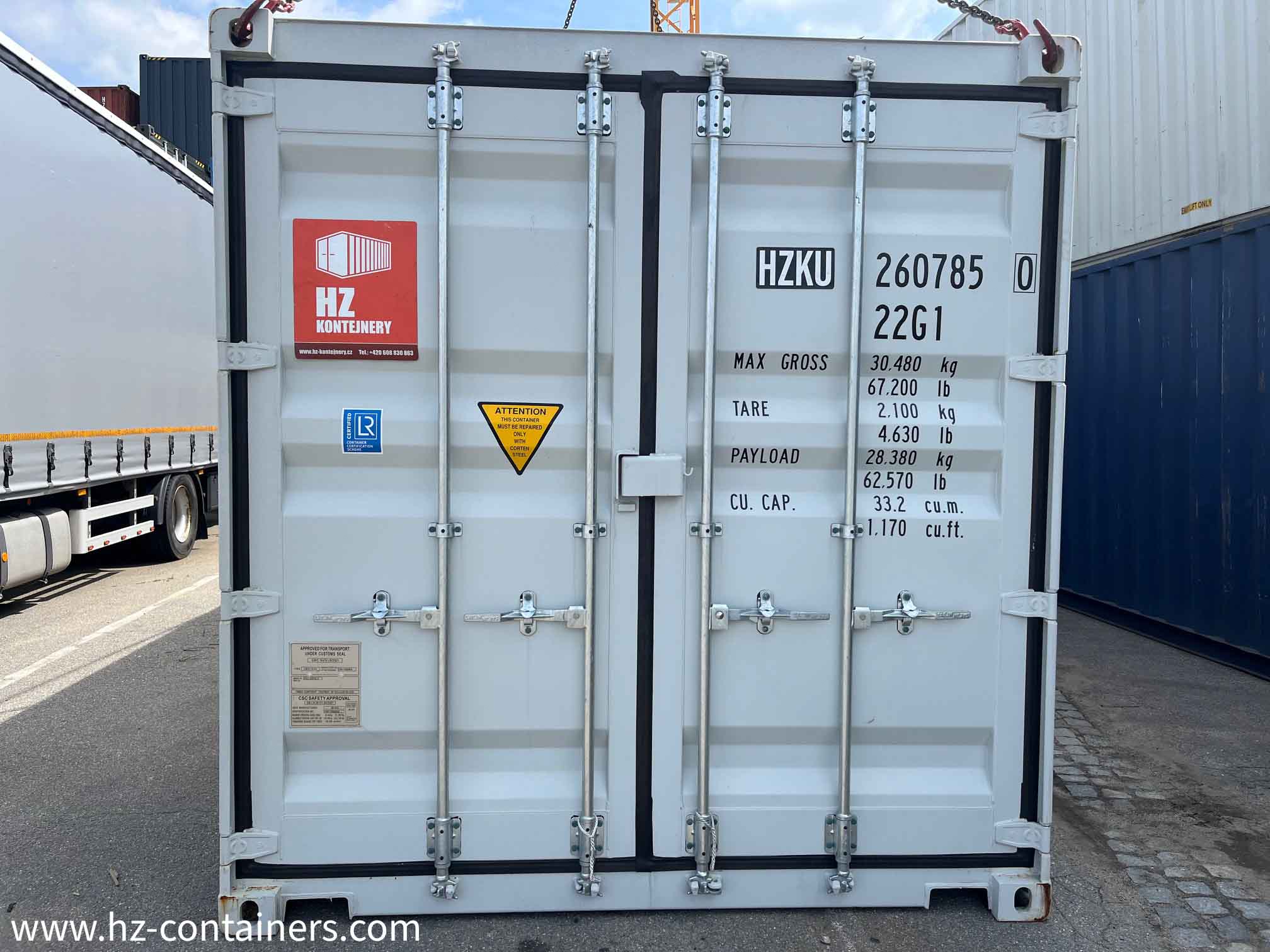 20’DV Shipping Container NEW, HZKU 260 785-0 - HZ CONTAINERS.com